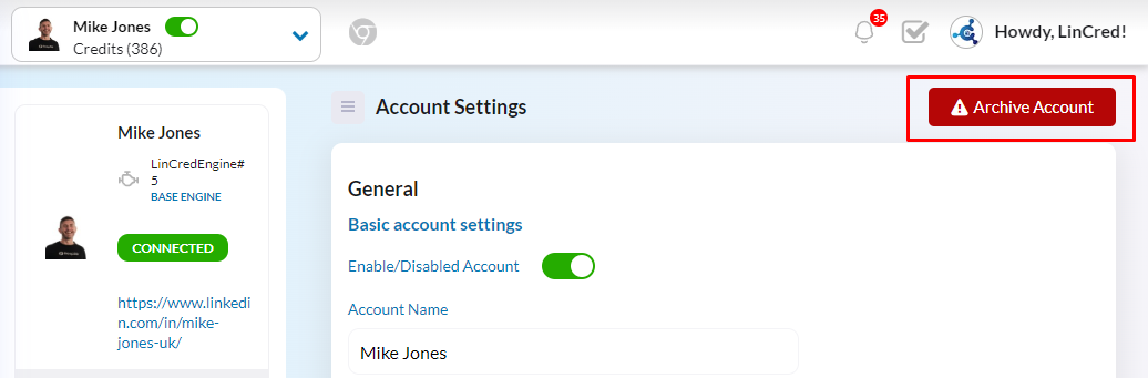 Managing LinkedIn Accounts – LinkedSavvy Knowledgebase