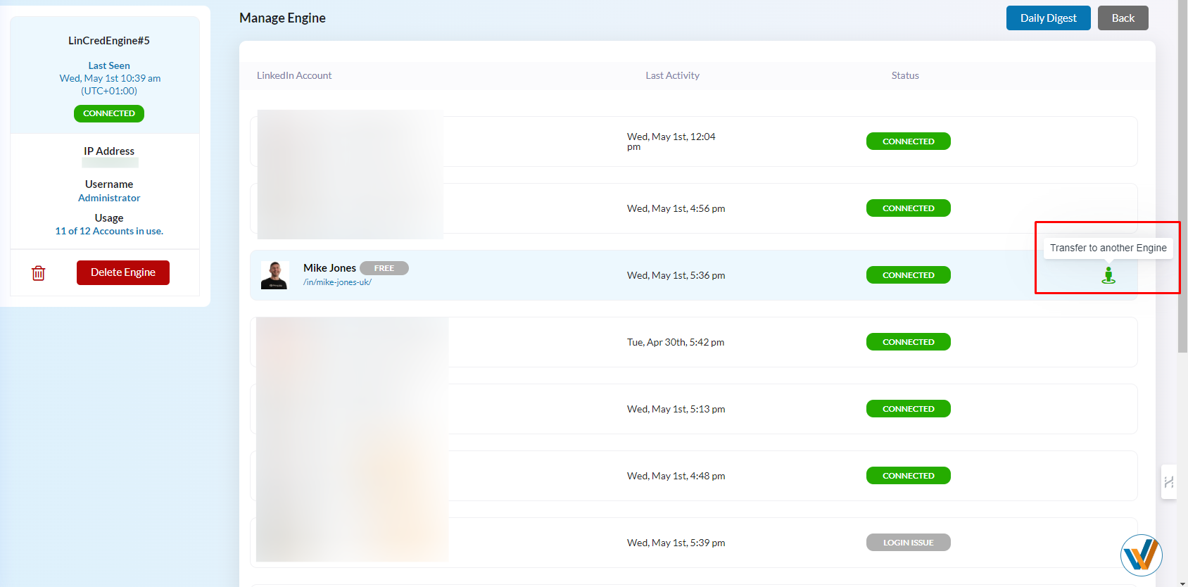 Engine Management – LinkedSavvy Knowledgebase